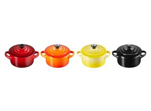 0843251145591 - LE CREUSET Mini-Cocotte 4er-Set 10cm FEUER UND FLAMME