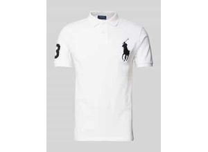 3664729172249 - Custom Slim Fit Poloshirt mit Logo-Stitching