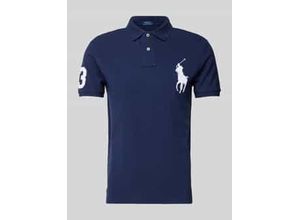 3664729172300 - Custom Slim Fit Poloshirt mit Logo-Stitching