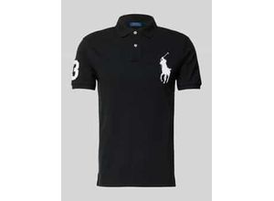 3664729172126 - Custom Slim Fit Poloshirt mit Logo-Stitching