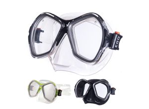 8005115901879 - SALVAS Tauch Maske Phoenix Schnorchel Schwimm Brille Beschlag Erwachsene Silikon Farbe schwarz