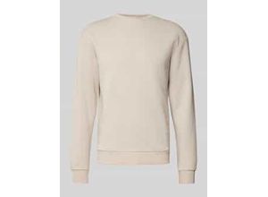 5715434102286 - JACK & JONES Sweatshirt JJEBRADLEY SWEAT CREW Moonbeam Unifarben Beige - Gr L