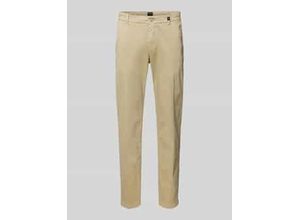 7620698277909 - Slim Fit Chino mit Logo-Applikation Modell Tius