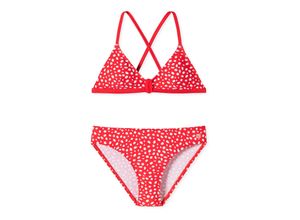 4007066255944 - Bustier-Bikini Wirkware recycelt LSF40+ Punkte rot - Diver Dreams für Mädchen 140152164176