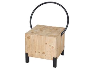 4057651605258 - Esszimmerstuhl MCW-L76 Besucherstuhl Hocker Industrial Metall Massiv-Holz MVG-zertifiziert natur