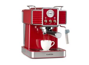 4060656448584 - Gusto Classico Espressomaker 1350 Watt 20 Bar Druck 15 Liter Rot