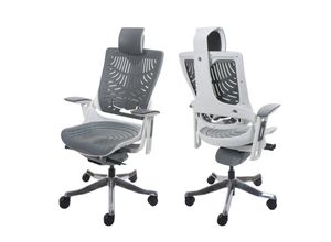 4057651633336 - Bürostuhl MERRYFAIR Adelaide 2b Schreibtischstuhl Drehstuhl Hartschale ergonomisch ~ grau