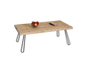 4057651604954 - Couchtisch MCW-L73 Tisch Wohnzimmertisch Industrial Massiv-Holz MVG-zertifiziert 120x60cm natur