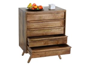 4057651624822 - Highboard MCW-L96 Kommode Sideboard Schrank Schubladen Massiv-Holz Mango 81x65x43cm MVG-zertifiziert
