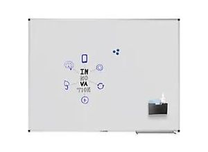 8713797105118 - Whiteboard UNITE magnetisch Markerablage B 1200 x T 126 x H 900 mm lackierter Stahl weiß