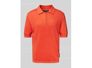 7325869337542 - Regular Fit Poloshirt aus Leinen-Baumwoll-Mix