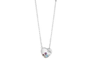 4006046381758 - Zeeme Gemstones Collier 925 Sterling Silber rhodiniert Edelstein Echtstein