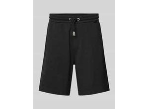 8721107459875 - Regular Fit Sweatshorts mit Label-Detail