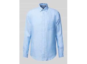 4069469110367 - Regular Fit Leinenhemd mit Button-Down-Kragen