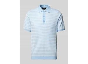 4067175140944 - Regular Fit Poloshirt mit gerippten Abschlüssen Modell Flavius