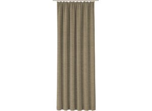 4004567393656 - Vorhang WIRTH Trondheim B grau (taupe) Gardinen 275cm Kräuselband 132cm Polyacryl nach Maß B132cm H275cm