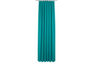 4004567507831 - Vorhang WIRTH Newbury Gardinen Gr 405 cm Kräuselband 130 cm blau (türkis) Kräuselband nach Maß