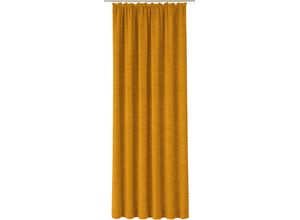 4004567383909 - Vorhang WIRTH Trondheim B Gardinen Gr 245 cm Kräuselband 132 cm goldfarben (altgoldfarben) Kräuselband nach Maß