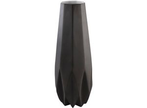 4005169365423 - Tischvase KAISER PORZELLAN Polygono Star grau (dunkelgrau) H41cm Ø145cm Biskuitporzellan Vasen Vase aus Biskuit-Porzellan im zeitlosen Design Höhe ca 41 cm