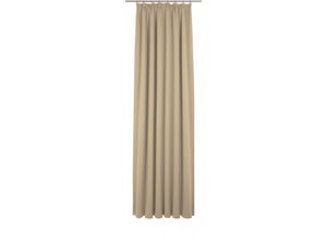 4004567466145 - Vorhang WIRTH Uni Collection light beige Gardinen 405cm Kräuselband 142cm Baumwolle (Bio-Baumwolle) nach Maß B142cm H405cm