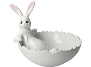 4005169366345 - Osterhase GOEBEL Figur Hase mit Schale Snow White - Sweets for my Sweet weiß B20cm H16cm T16cm Porzellan Dekofiguren Osterfigur Dekofigur Ostern Osterdekoration