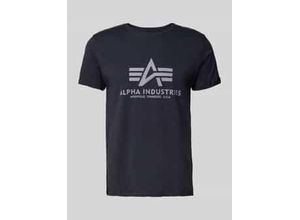 4059146051786 - Industries Basic T-Shirt - Grau Blau - M - unisex