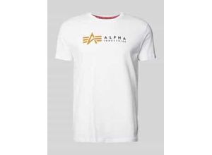 4059146472543 - T-Shirt mit Label-Print