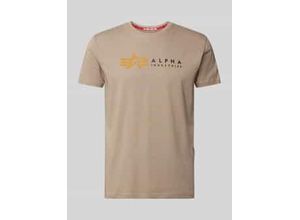 4059146727773 - T-Shirt mit Label-Print