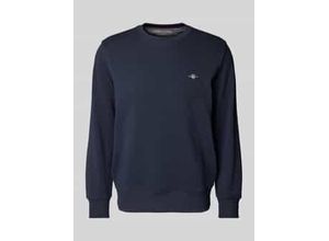 7325707162671 - Regular Fit Sweatshirt mit Label-Stitching Modell SHIELD