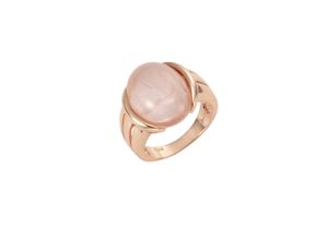 4006046305747 - Zeeme Gemstones Ring 925 - Sterling Silber Rosenquarz rosa Glänzend 49ct (Größe 052 (166))