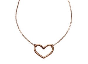 4006046255721 - Zeeme Stainless Steel Collier Edelstahl rosé vergoldet Herz