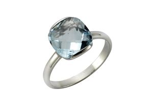 4006046223621 - Zeeme Gemstones Ring 925 - Sterling Silber Blautopas beh blau Rhodiniert (Größe 052 (166))