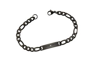 4006046255707 - Zeeme Stainless Steel Armband Edelstahl Armband PartnerID 205cm schwarz