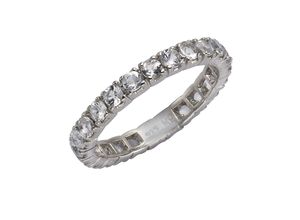 4006046244381 - Zeeme Gemstones Ring 925 - Sterling Silber Weißtopas weiß Glänzend (Größe 058 (185))