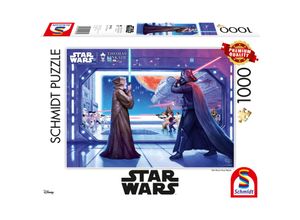 4001504599539 - Puzzle - Thomas Kinkade Star Wars - Obi Wans Final Battle (1000 Pieces) Boden