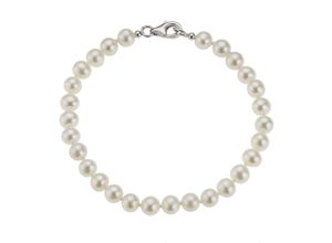 4006046128735 - Zeeme Pearls Armband 925 - Sterling Silber Perle weiß 19cm Glänzend