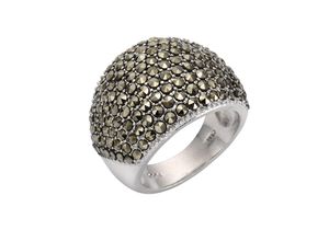 4006046241205 - Zeeme Gemstones Ring 925 - Sterling Silber Markasit weiß Rhodiniert (Größe 018 (570))