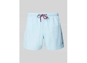 4068444975656 - Relaxed Fit Badeshorts mit Logo-Stitching