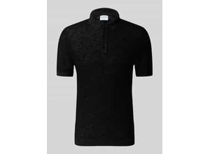 8052136744497 - Slim Fit Poloshirt mit gerippten Abschlüssen