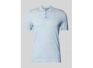 4064908653443 - Slim Fit Poloshirt mit gerippten Abschlüssen Modell TRITON