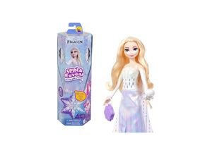 0194735189380 - HTG25 - Disney Frozen - Spin & Reveal - Die Eiskönigin Elsa-Puppe mit magischen Überraschungen!