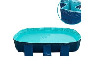 0644812064449 - Starlyf® Planschbecken faltbarer Pool ohne Aufblasen langlebig & robust Foldable Pool