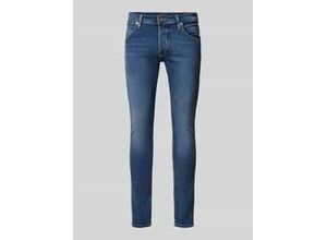 5715506032343 - Slim Fit Jeans mit Label-Patch Modell GLENN