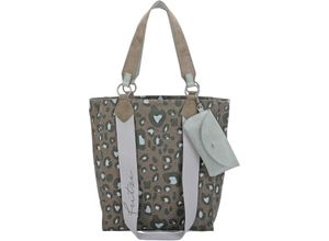4059065246065 - Henkeltasche FRITZI AUS PREUSSEN Izzy02 Damen Gr B H T 11cm x 39cm x 32cm grün (dunkelgrün) Baumwolle mehrfarbig Taschen mit abnehmbarem Brillenetui