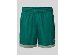 4067905807642 - Relaxed Fit Shorts mit Label-Stitching Modell Mockeylet