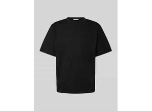 7333399936920 - T-Shirt mit geripptem Rundhalsausschnitt Modell LOGRA