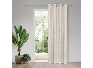 4007863698425 - Vorhang Heika Gr 1 beige B145cm H245cm Polyester Gardinen SB-Ösenschal Heika