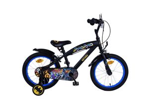 8715347215735 - Kinderfahrrad Batman Fahrrad für Jungen 16 Zoll Kinderrad in Schwarz