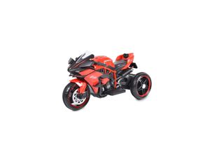 3800146214395 - Kinder Elektromotorrad Ninja drei Kunststoffräder LED-Beleuchtung Mp3 rot