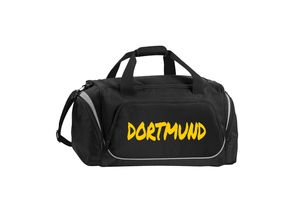 4068859190620 - multifanshop® Sporttasche - Dortmund - Textmarker - Druck gelb - Tasche